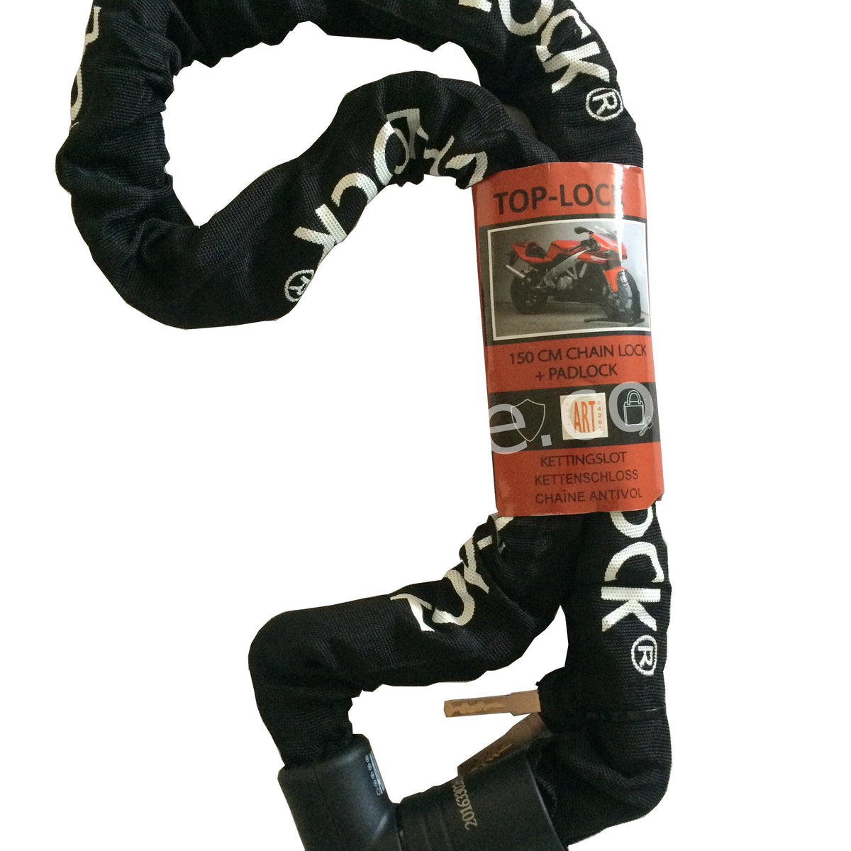 Kettingslot Top Lock ART 4 Vaste Kop – J2Scooters