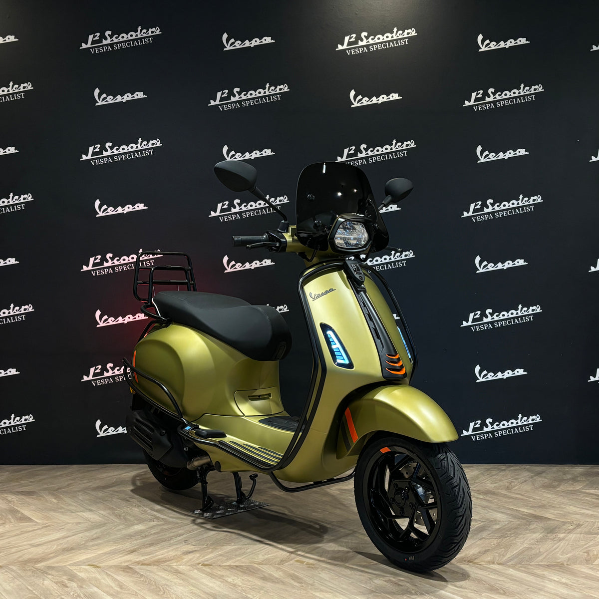Vespa Sprint S E5 mat zwart NERO CONVINTO MATT – J2Scooters